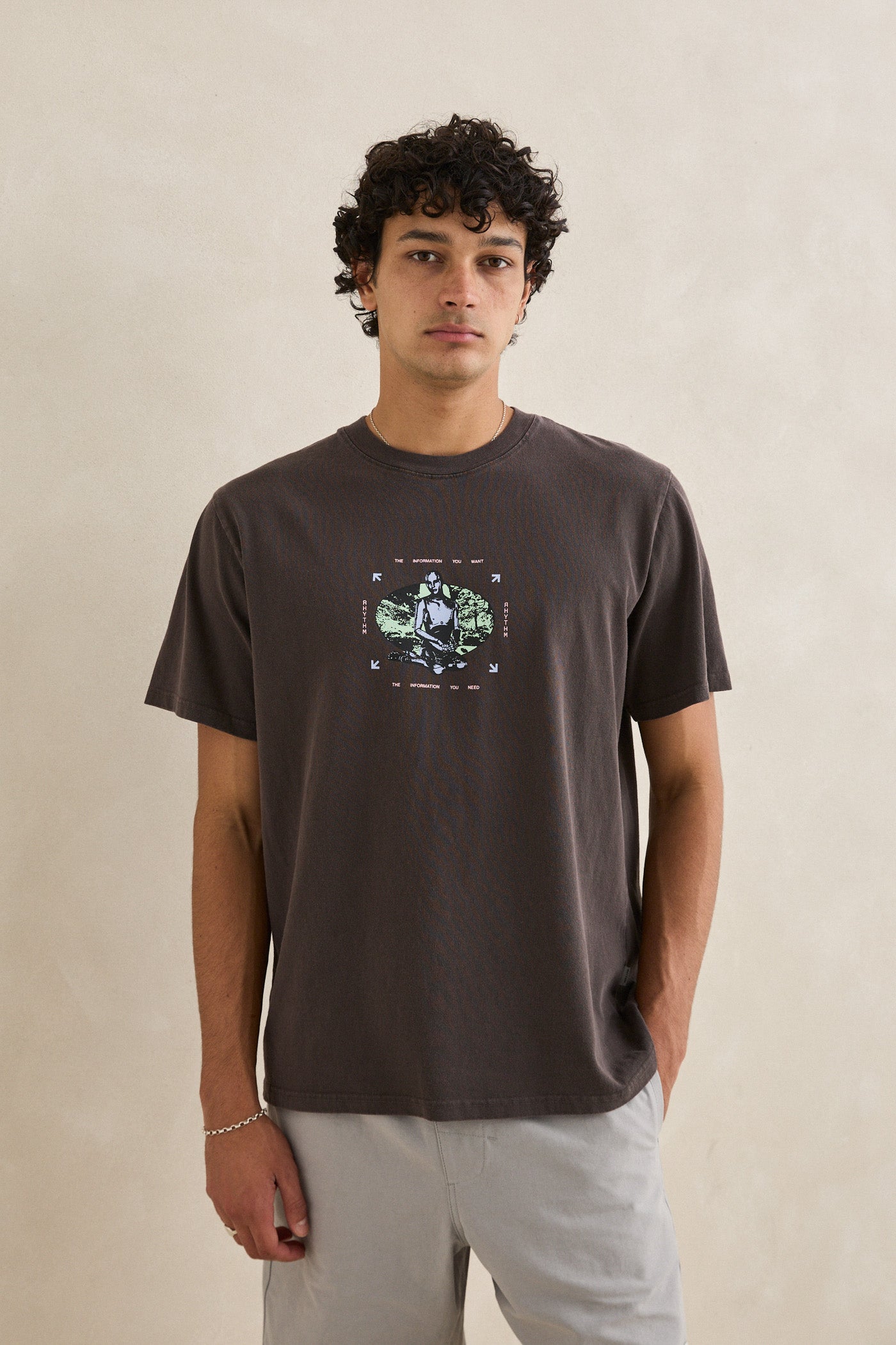 Nature Bot Vintage Ss T-Shirt Vintage Black – Rhythm